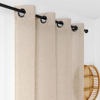 HOME MAISON Voilage - - Effet mouchet&eacute; Ficelle 145x240 cm