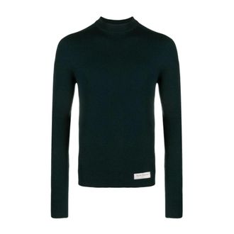 Balmain Gr&uuml;ner Woll-Casual-Sweatshirt - - Knitwear - Herren - Gr&uuml;n - 2XL