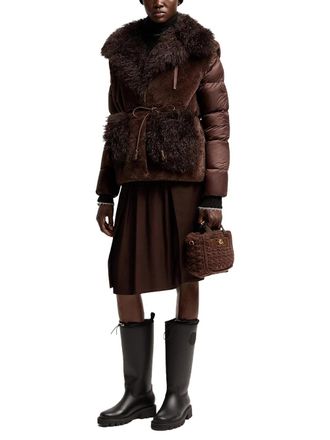 Moncler Immersif Down Jacket - Brown