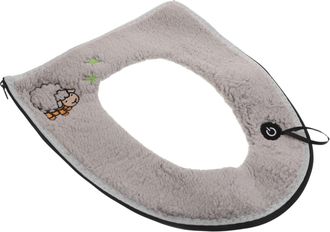 SOLUSTRE Verdicktes Pl&uuml;sch Toilettenkissen Warmer Toilettensitzbezug Dickerer Badezimmer Toilettensitzbezug Toilettensitzmatte F&uuml;r Den Heimgebrauch Kissen Toil