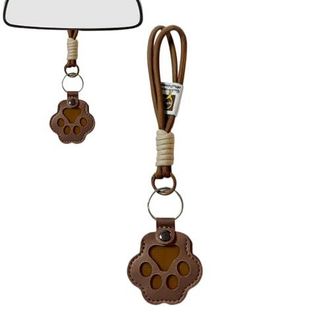 Generic Porte-cl&eacute;s en forme de patte pour poils de chien | Breloque comm&eacute;morative rechargeable en cuir synth&eacute;tique - Breloque souvenir en poils de chat | Pour
