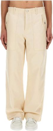 Maison Kitsun&eacute; Homme, Pantalons, Beige, Taille: W29 Pantalon de travail
