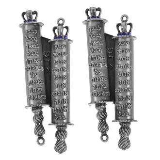 SOLUSTRE Metall Judaica T&uuml;r Schmuck mit Schriftrolle Dekorative Judaica Wohndekoration f&uuml;r Wohnzimmer und Schlafzimmer Antikes Religi&ouml;ses Torpfosten Ornament