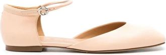 Aeyde Femme, Chaussures, Beige, Taille: 38 EU Ballerines en cuir avec bride de cheville