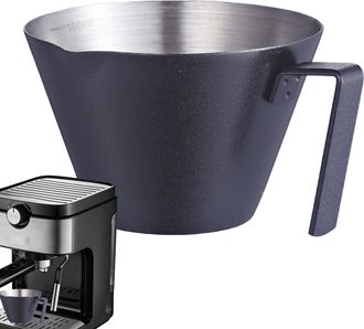 Generic gie&szlig;becher, messbecher | Edelstahl Messbecher mit Griff | Professionelles Zubeh&ouml;r f&uuml;r Kaffee, Shotkanne f&uuml;r Caf&eacute; zu Hause, K&uuml;chenhelfer