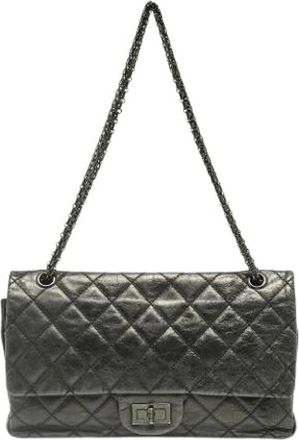 Chanel Sac bandouli&egrave;re en cuir Pre-owned - Femme - Pre-owned - Noir - Taille: ONE Size
