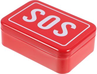 SOLUSTRE Medikamenten Organizer aus Wei&szlig;blech Tragbare Erste Hilfe Kasten Kompakte Aufbewahrungsbox f&uuml;r Outdoor und Reise Multifunktionaler Notfall Medikamente