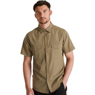 Craghoppers Herren Expert Kiwi Short Sleeved Shirt Hemd mit Button-Down-Kragen, Pebble, XXXL