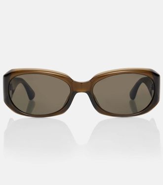 Saint Laurent Lunettes de soleil rectangulaires SL Logo