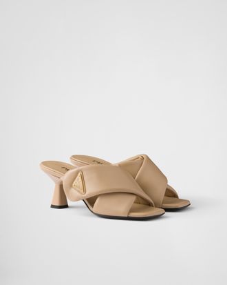 Prada Sandalen aus gepolstertem Nappa-Leder