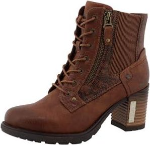 Mustang Jeans Bottines Femme 15M0182001, Pointure:38 EU, La Couleur:Marron