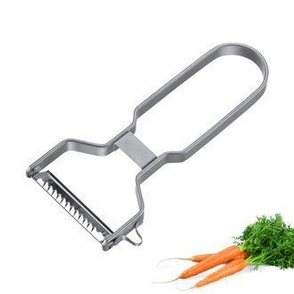 Westmark Sparschäler Julienne - Dünne Gemüsestreifen für Suppen- & Wok-Perfektion schneiden leicht gemacht, scharfe Klinge für Rechts- & Linkshänder - Robuster