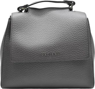 Orciani Crossbody Bags - Compact Structured Shoulder Bag With Flap Closure - Gr. unisize - in Grau - f&uuml;r Damen