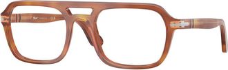 Persol unisex, Accessoires, Brun, Taille: 54 MM Po3394V Optical Frame