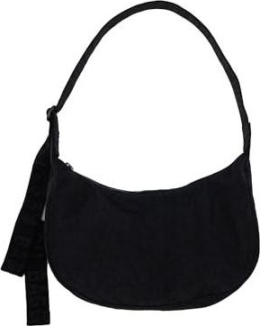 Baggu Sac croissant en nylon Noir Taille M, noir, Sac croissant en nylon de taille moyenne