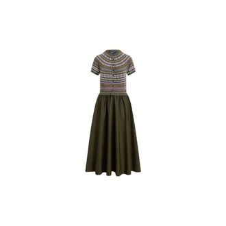 Polo Ralph Lauren Hybrid Fair Isle-Strickkleid - - Dresses - Damen - Gr&uuml;n - M