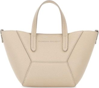 Brunello Cucinelli Femme, Sacs, Beige, Taille: ONE Size BC Duo Mini Bag