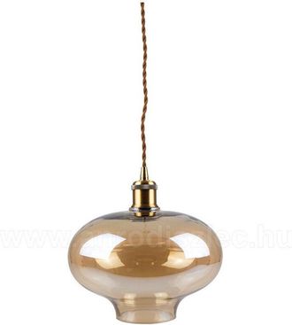 Trade Shop Lustre Suspendu Vintage En Verre Ambre Vt-7290