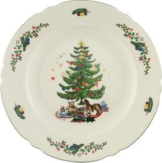 SELTMANN WEIDEN 001.291068 Marieluise Weihnachten Speiseteller Rund, Porzellan, Grün/Bunt