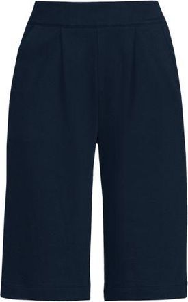Lands End Bermuda-Shorts SPORT KNIT, Damen, Größe:32-34 regular, Blau, Baumwolle, by Lands End