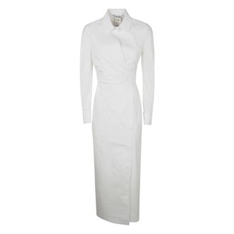 Max Mara Femme, Robes, Blanc, Taille: 36 FR Robe Longue Balzac