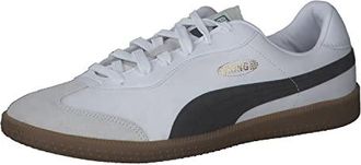 Puma Unisex King 21 It Chaussures de football, Puma White Puma Black Gum, 37.5 EU