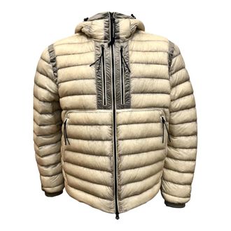 C.P. Company C.p. Company, Homme, Vestes, Vert, Taille: M Doudoune Goggle, DD Shell, Blanc