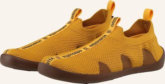 Affenzahn Hausschuh Knit Flinky gelb