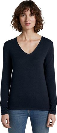 Tom Tailor V-Ausschnitt-Pullover mit V-Ausschnitt
