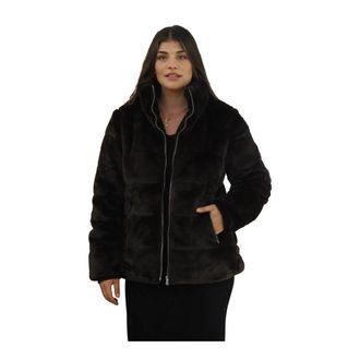 Ralph Lauren Lauren Kunstpelz braune Jacke - L- MAR - - Jackets - Damen - Schwarzk - L