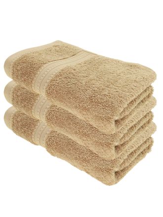 Julie Julsen Bio Duschtuch-Set, 3 Duschtücher in 32 Farben erhältlich weich und saugstark Sand 70x140 cm