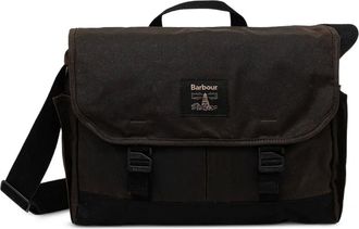 Barbour sacoche à patch logo - Marron