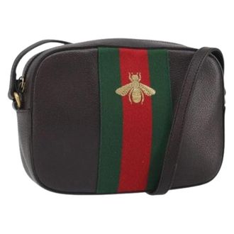 Gucci Pre-owned Leder Umh&auml;ngetasche - - Pre-owned - Damen - Braun - ONE SIZE