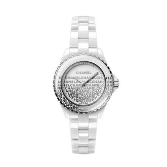 Chanel Femme, Accessoires, Blanc, Taille: ONE Size Montre J12 Wanted en C&eacute;ramique