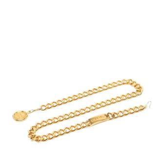 Chanel Ceinture &agrave; breloques m&eacute;daillon Pre-owned - Femme - Pre-owned - Jaune - Taille: ONE Size