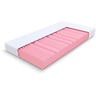 FDM Matratze Kaltschaum 7 Zonen HR-Schaum 100x200 cm fix H2 H3 Höhe 14 cm Bezug