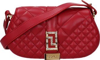 Versace Femmes Sac &agrave; bandouli&egrave;re en cuir rouge