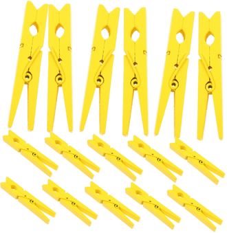 PartyKindom 30stücke Holzwäscheklammern Langlebig Und Leicht Wäscheklammer Holz Mit Metallfeder Für Wäscheleine Basteln Und Haushalt Windfest Und Einfach Zu Verwe