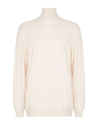 8 by YOOX WOOL BLEND PLAIN KNIT RELAXED FIT ROLLNECK