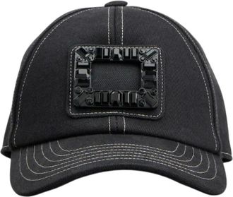 Roger Vivier unisex, Accessoires, Noir, Taille: S Viv Skate Baseball Cap