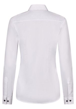 Daniel Hechter Klassische Bluse HECHTER Paris ESSENTIALS Damen Bluse Kent Modern-Fit Wei&szlig;