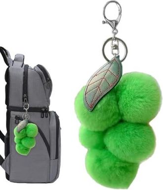 Generic Porte-clés en forme de raisin - Joli porte-clés de sac de raisin, décoration de sac de fille / Porte-clés léger et facile à transporter, couleurs vive