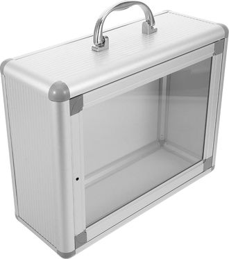 Cabilock Wandmedikamentenschrank Metall Acryl Kompakter Medikamentenorganizer f&uuml;r Notfallversorgung In B&uuml;ro und Gemeindezentrum Wandmontierte Medikamentenaufbe