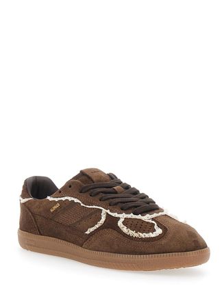 Alohas Womens Sneakers Tb.490 Crochet Leather Brown Trainers
