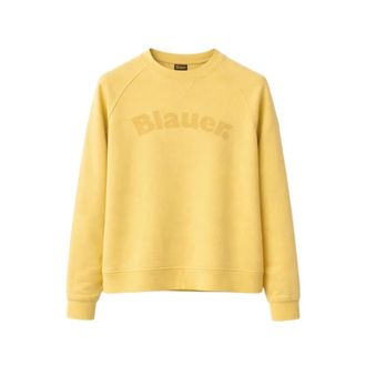 Blauer Sweatshirt - - Sweatshirts & Hoodies - Damen - Gelb - XL