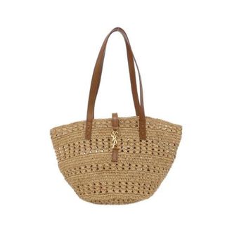 Saint Laurent Pre-owned Panier Small Raffia Shoulder Bag - - Pre-owned - Damen - Beige - ONE SIZE