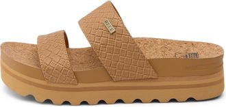 Reef Damen Cushion Vista Hi Schiebe-Sandalen, Tan Wicker, 37.5 EU