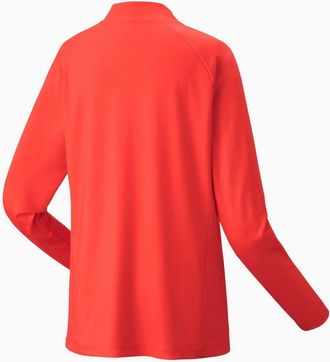 Yonex Langarmshirt 1/2 Zip Club Team rot Damen