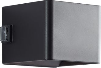 Brilliant G80126/06 Iseo LED Außenwandleuchte mit Bewegungsmelder schwarz