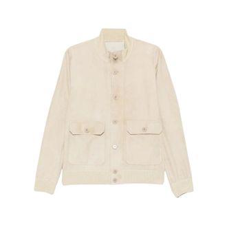 Salvatore Santoro Homme, Vestes, Beige, Taille: M Bomber Jacket